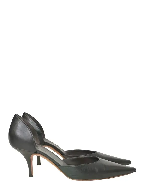 Balenciaga 60 Mm D'orsay Leather Pumps - Black
