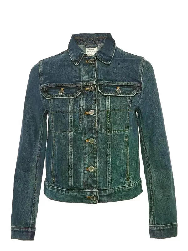 Zadig&Voltaire Embroidered Denim Jacket - Blue