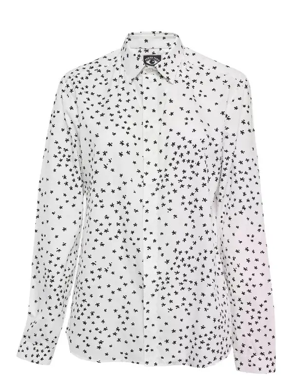 Kenzo Star-print Cotton Shirt - White