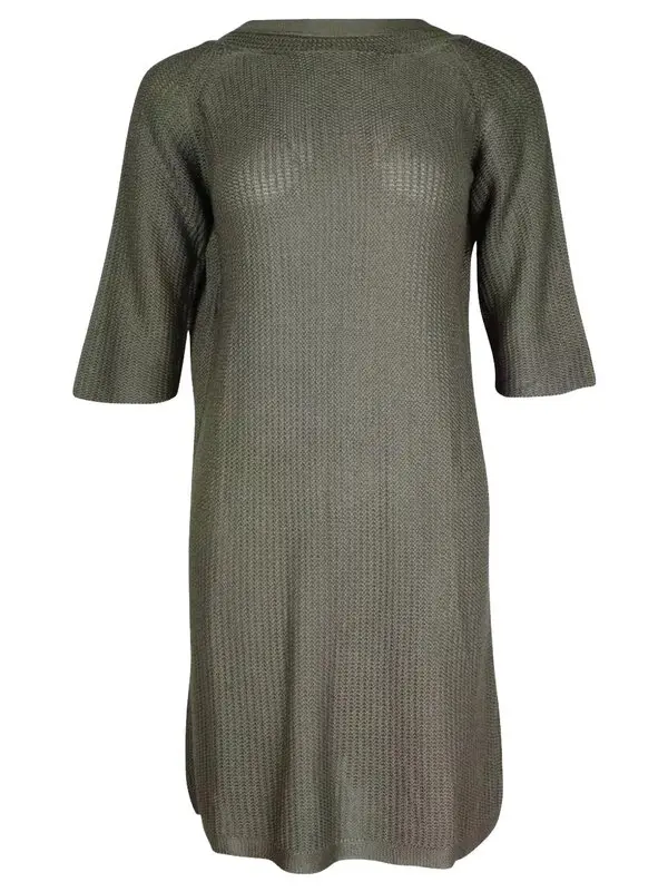 Hermès Crew-neck Silk Dress - Green
