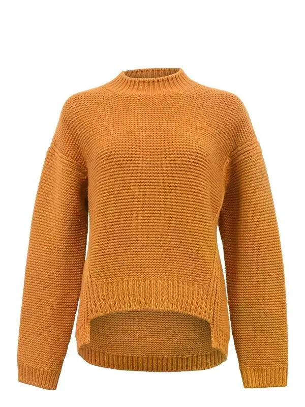 Hermès 500mm Knitted Mock Neck Sweater - Orange