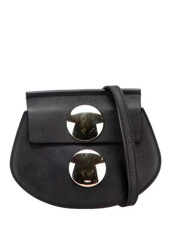Chloé Mini Leather Faye Crossbody Bag - Black