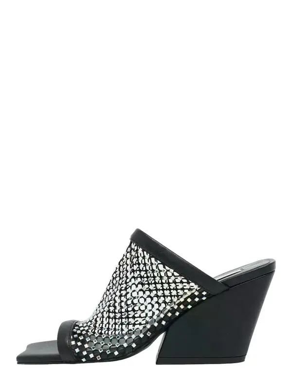 Stella McCartney 100mm Crystal-embellished Mules - Black