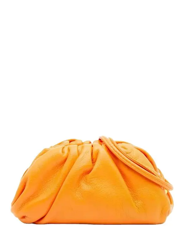 Bottega Veneta Calfskin Coin Purse Crossbody Bag - Orange