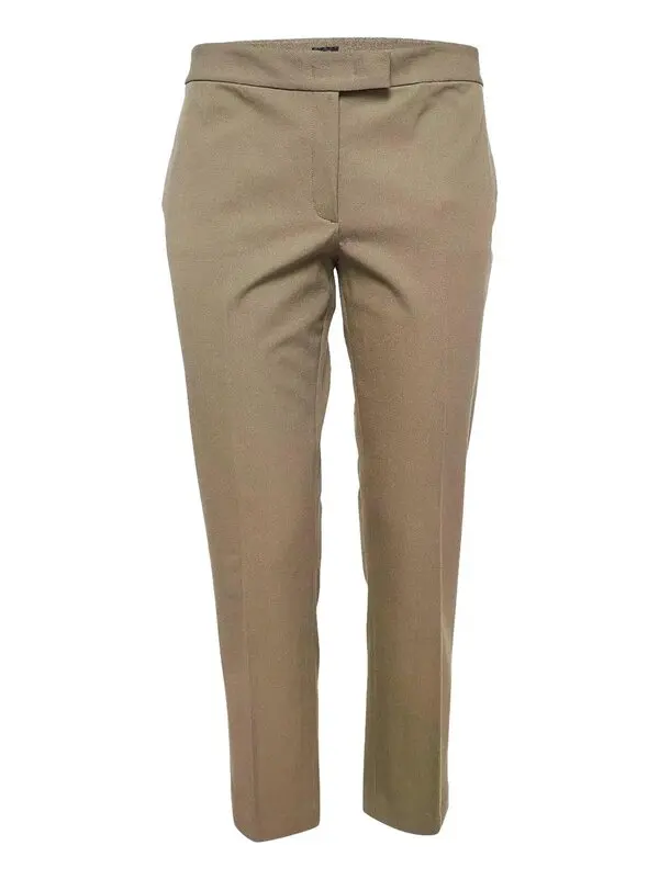 JOSEPH Straight-leg Trousers - Green