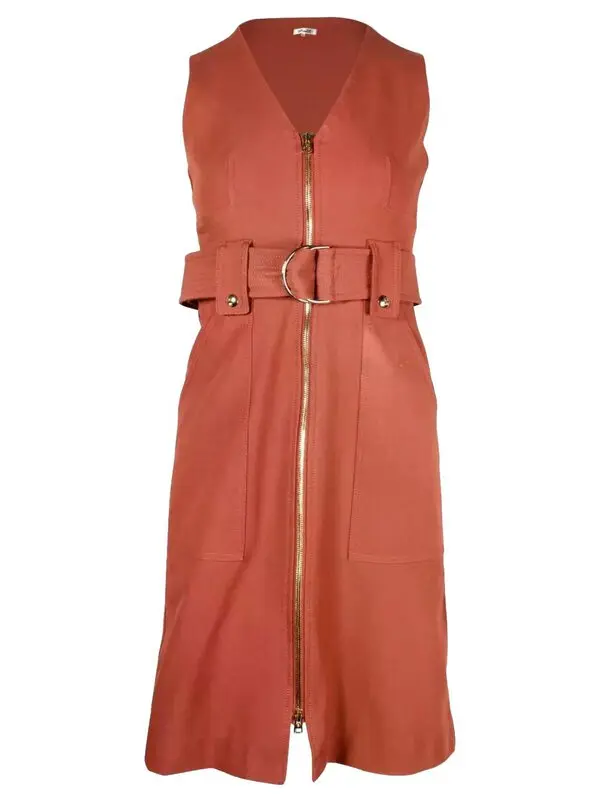 Diane Von Furstenberg Belted Cotton Dress - Brown