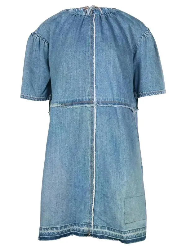 Marc Jacobs Vintage Denim Raw-edge A-line Dress - Blue