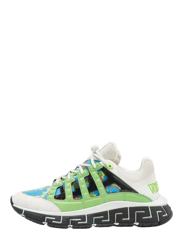 Versace Panelled Sneakers - White