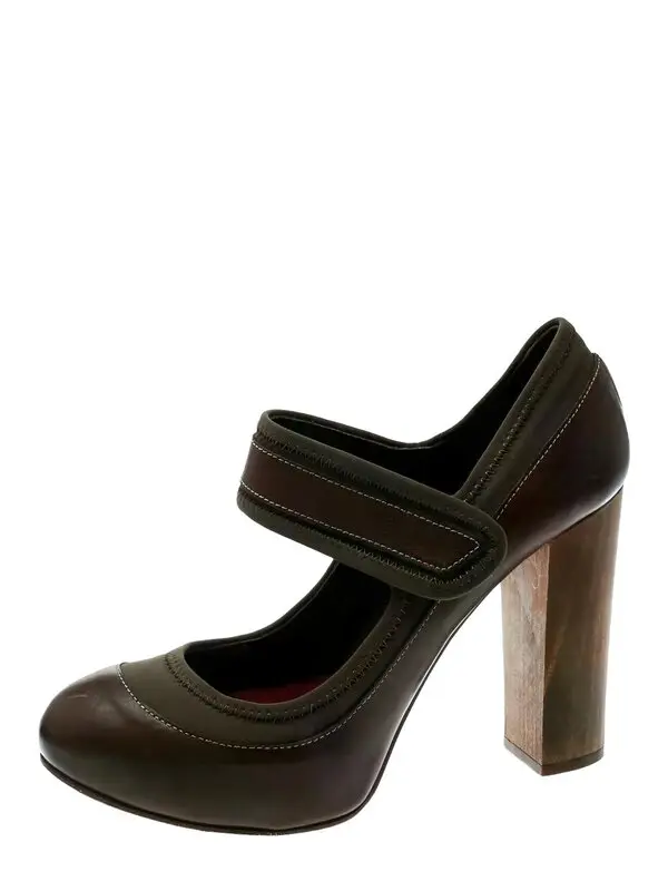 Chloé 110mm Leather Pumps - Brown