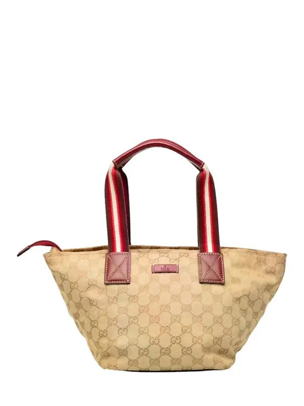 Gucci Gg Canvas Web Handbag - Brown