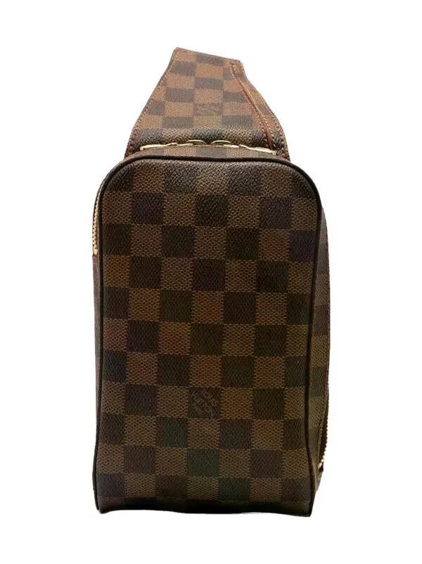 LOUIS VUITTON 2005 Damier Ebene Geronimos Crossbody Bag - Brown
