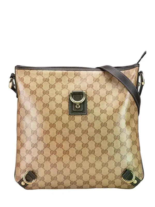 Gucci Gg Crystal Abbey D-ring Crossbody Bag - Brown
