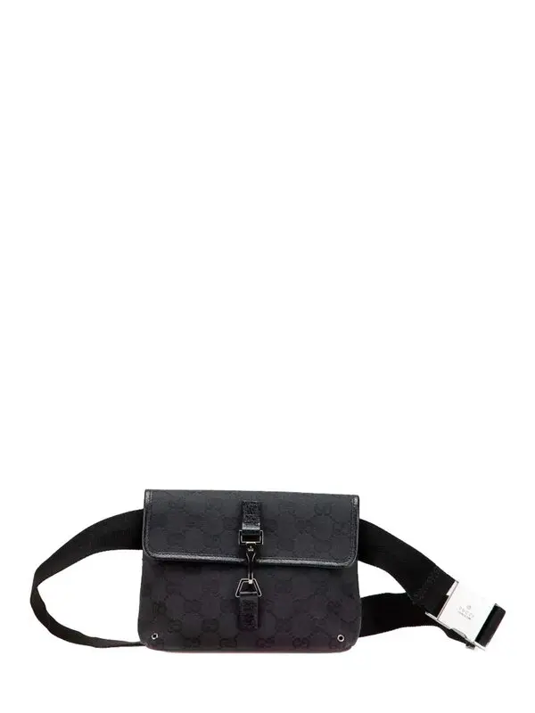 Gucci Gg Canvas Jackie Belt Bag - Black