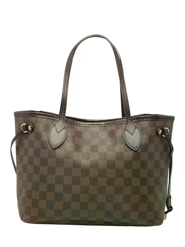 LOUIS VUITTON 2010 Damier Ebene Neverfull Pm Tote - Brown