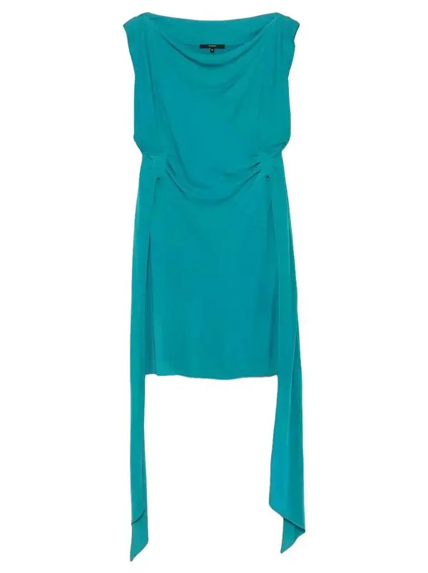 Gucci 2000s Cowl-neck Midi Dress - Blue