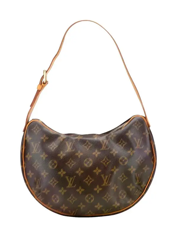 LOUIS VUITTON Monogram Croissant Mm Hobo Bag - Brown
