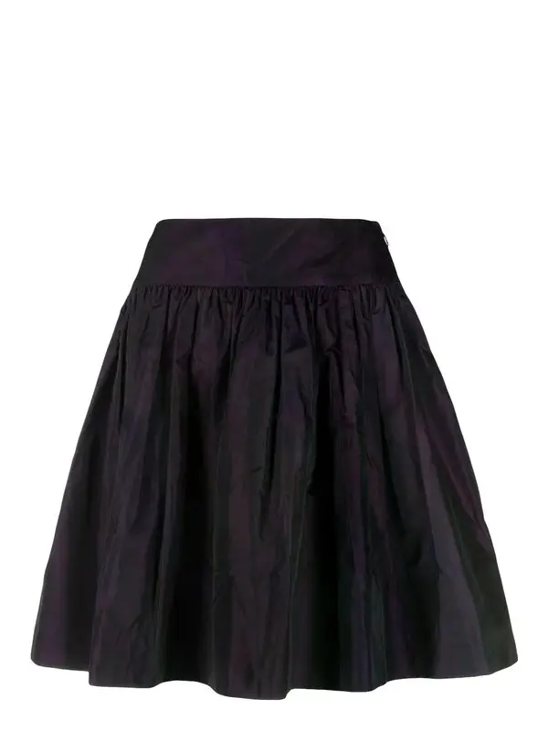 Dior 2000s Gathered Flared Mini-skirt - Purple
