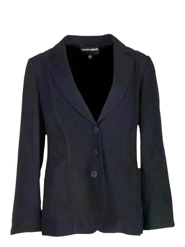 Giorgio Armani Single-breasted Blazer - Blue