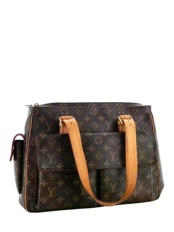 LOUIS VUITTON Multipli Cite Handbag Monogram Canvas Satchel - Brown