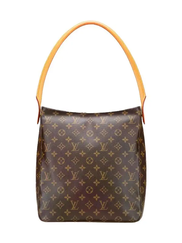 LOUIS VUITTON 2001 Monogram Looping Gm Shoulder Bag - Brown