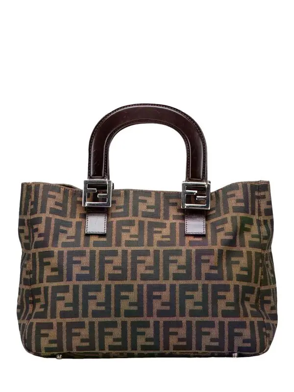 Fendi Zucca Canvas Twins Tote Bag - Brown