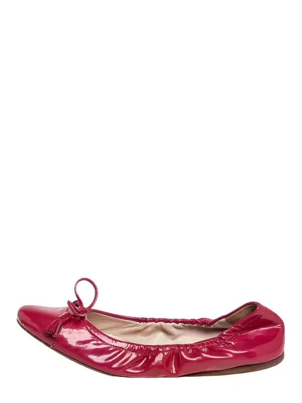 Prada Patent Ballet Flats - Pink