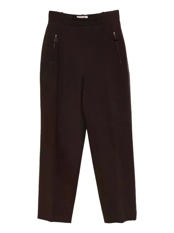 Hermès 1990-2000s Long Pants - Brown