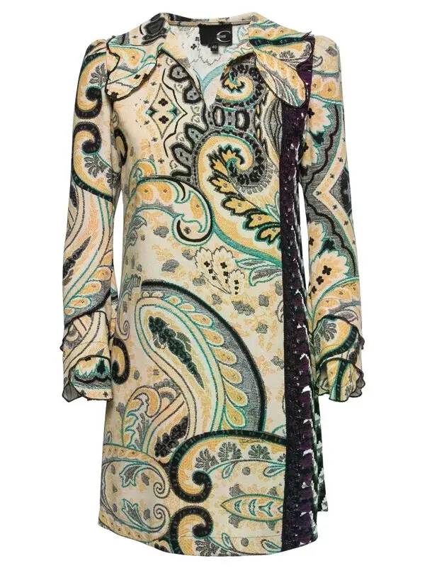 Just Cavalli Paisley-print Mini Dress - Neutrals