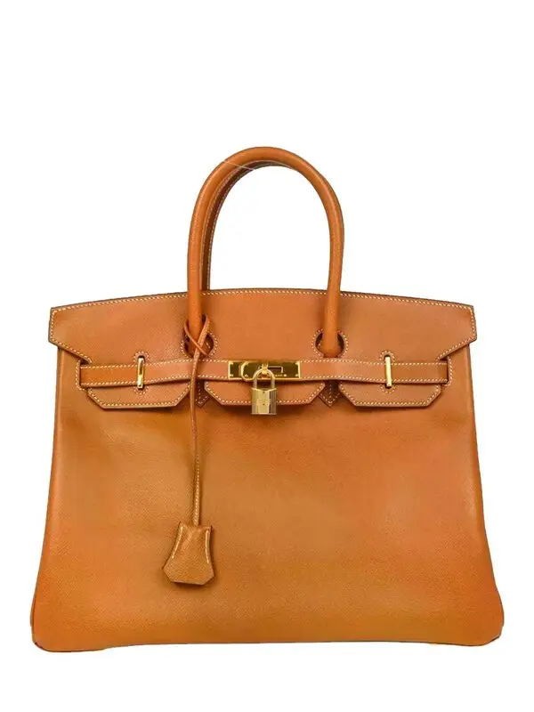 Hermès 1996 Courchevel Birkin 35 Handbag - Brown