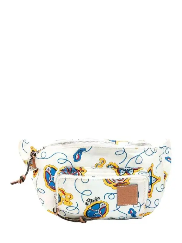 Loewe Paula's Ibiza Printed Canvas Belt Bag - White