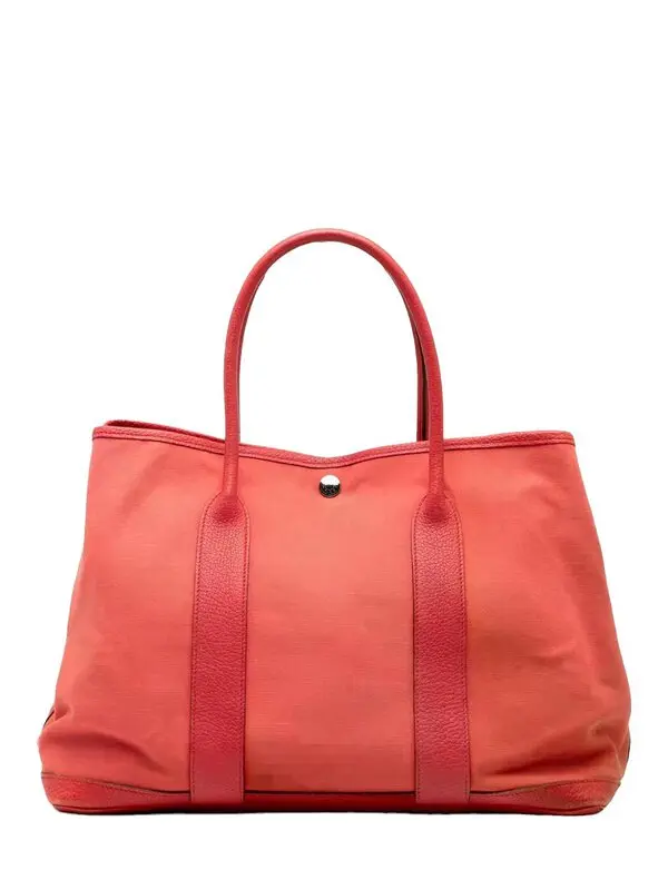 Hermès Toile And Negonda Garden Party 36 Tote - Pink