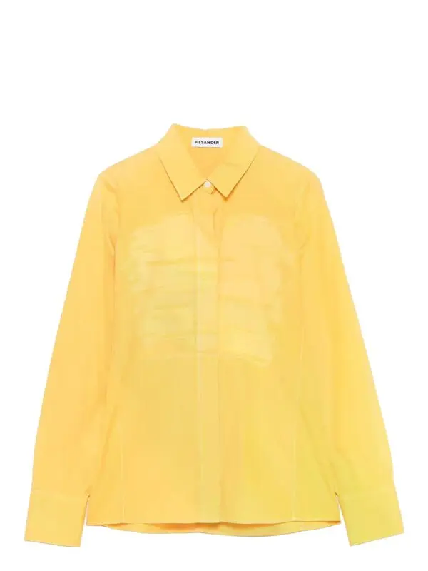 JIL SANDER 2010s Cotton Shirt - Yellow