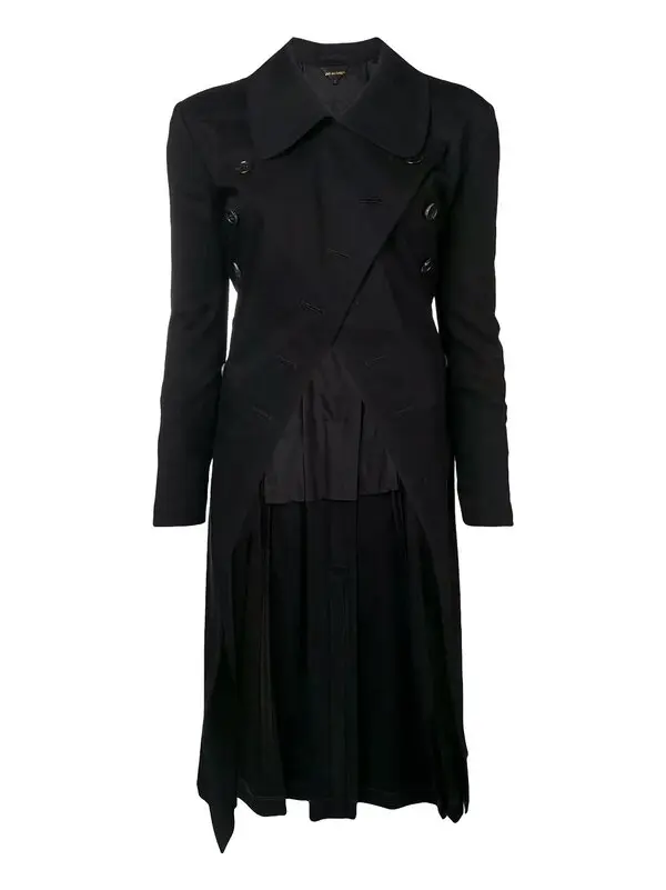 Comme Des Garçons Asymmetric Double-breasted Coat - Black