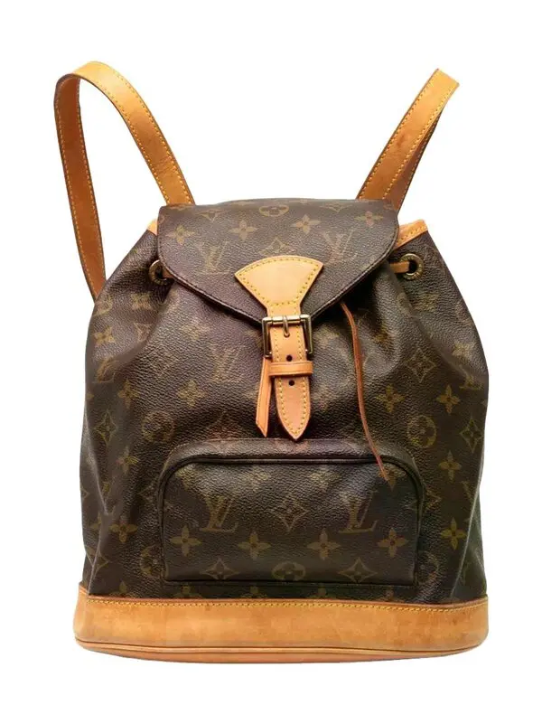 LOUIS VUITTON Monogram Montsouris Mm Backpack - Brown