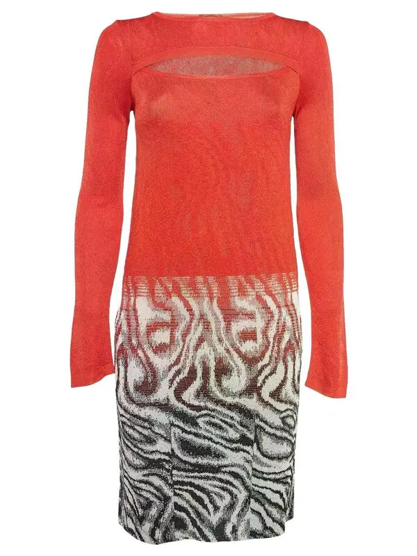 Missoni Keyhole-detail Knit Dress - Red