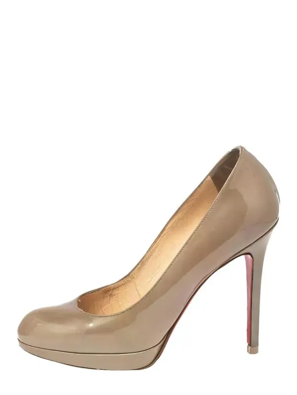 CHRISTIAN LOUBOUTIN 105mm Patent-leather Pumps - Neutrals