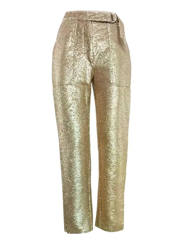 Simkhai Sequin Belt Trousers - Gold