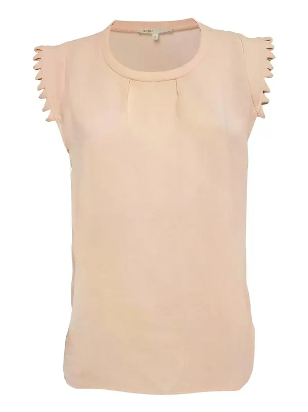 Maje Scalloped-edge Blouse - Pink
