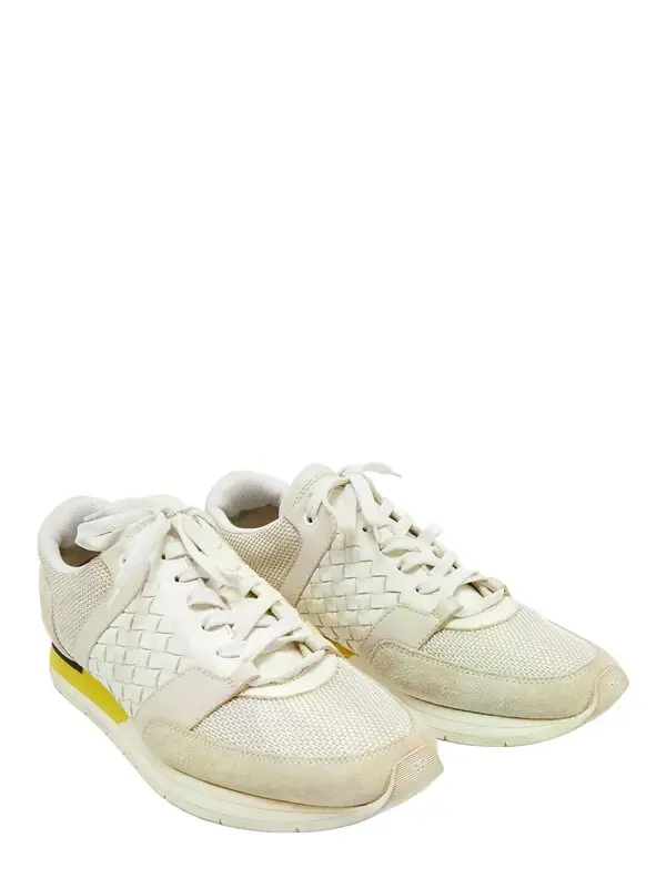 Bottega Veneta Intrecciato Suede Sneakers - Neutrals