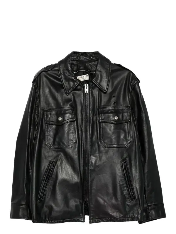 A.N.G.E.L.O. VINTAGE CULT 1990s Leather Jacket - Black