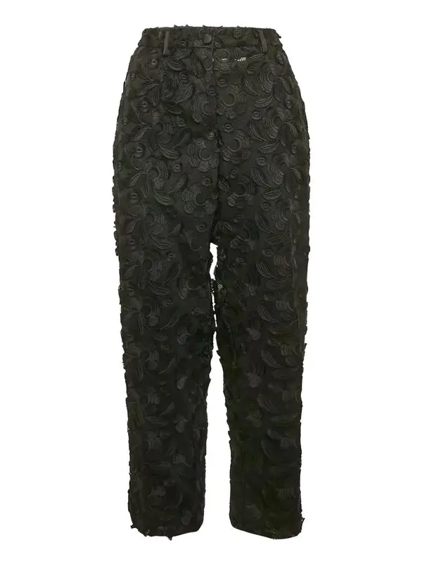 Dolce & Gabbana Appliqué-detailing Pants - Black