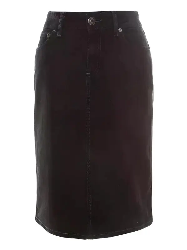Marc Jacobs Vintage Denim Midi Skirt - Black