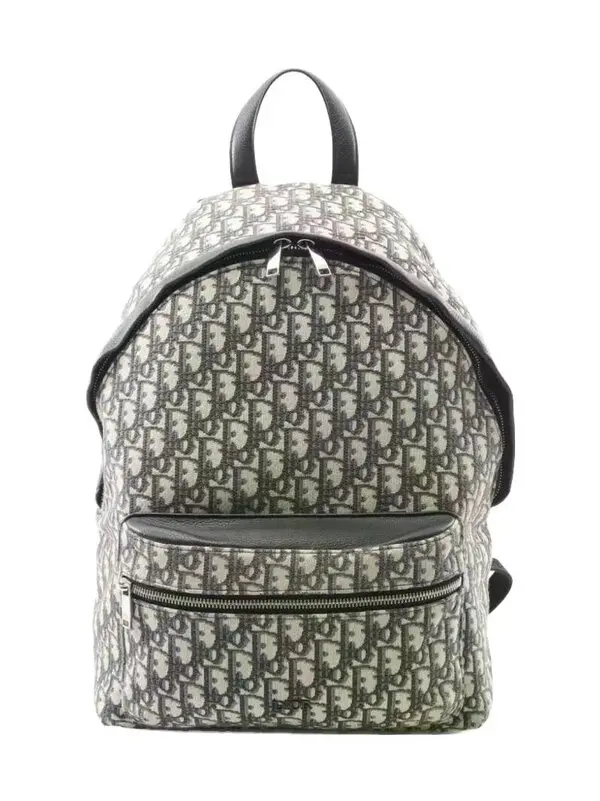 Dior Oblique-monogram Backpack - Blue