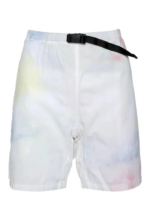 John Elliott Tie-dye Buckle Shorts - White