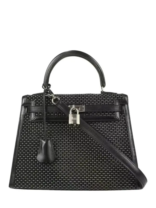 Hermès 1999 Kelly Sellier 25 Two-way Handbag - Black