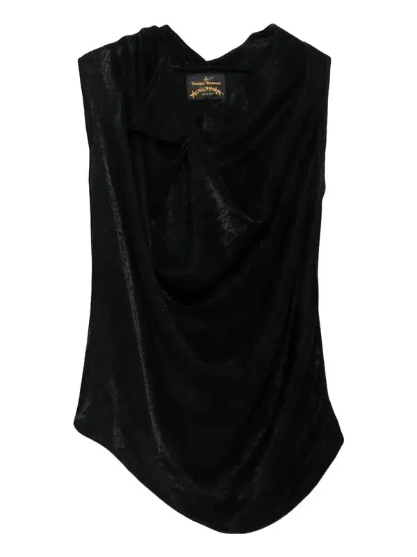 VIVIENNE WESTWOOD 2010s Draped-neck Blouse - Black