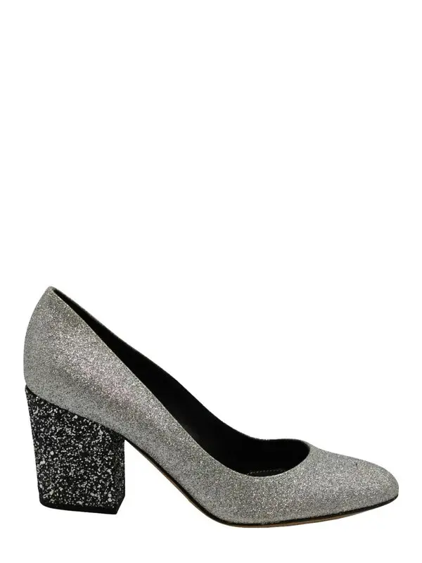 SERGIO ROSSI Block-heel Pumps - Silver