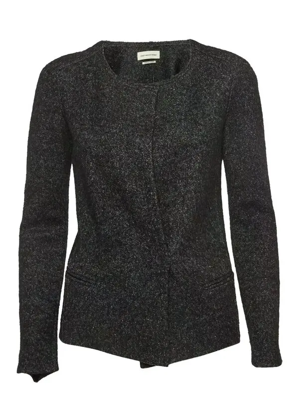 ISABEL MARANT VINTAGE Tweed Cardigan - Black