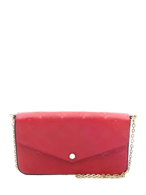 LOUIS VUITTON Pochette Félicie Monogram Shoulder Bag - Red