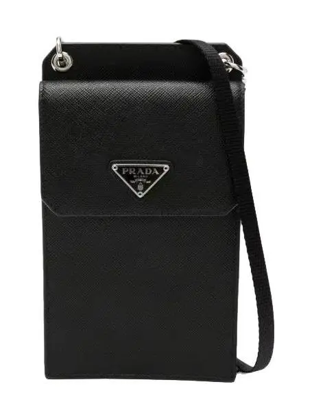 Prada Leather Crossbody Bag - Black